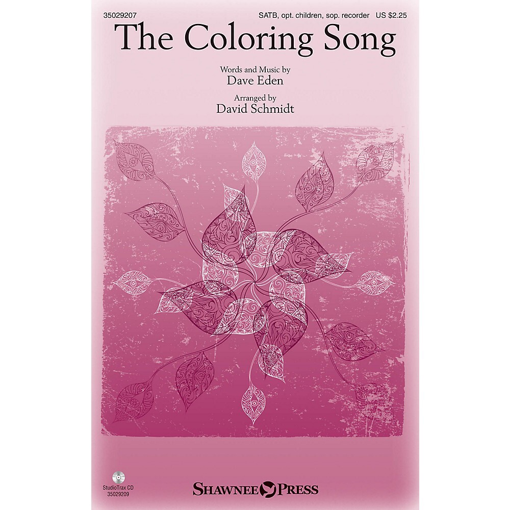 The Coloring Song (StudioTrax CD) Studiotrax CD Arranged by David ...