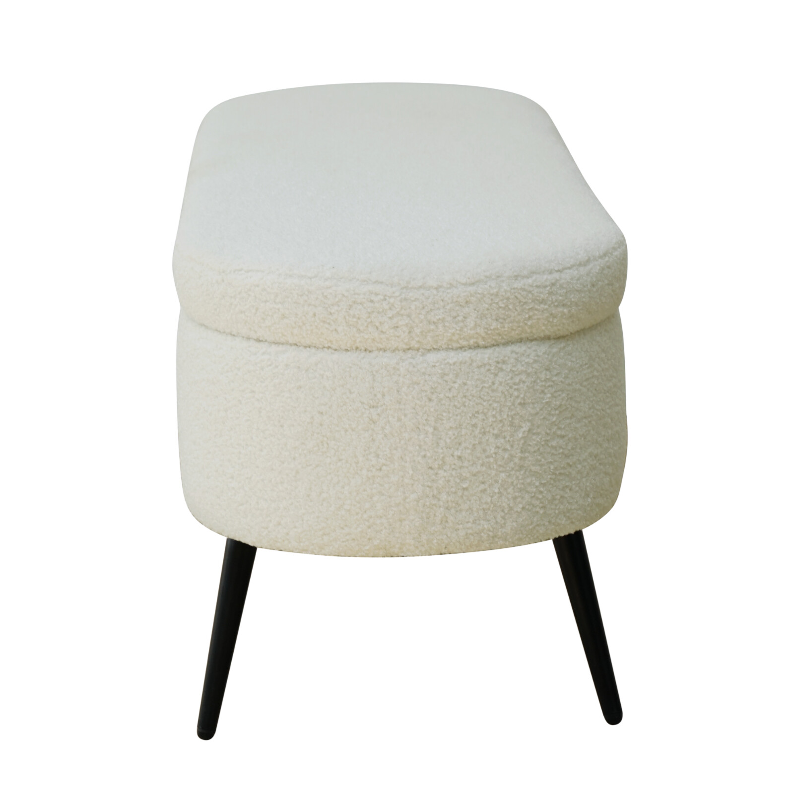 SVITA IVY Sitzbank Teddystoff Ottomane Sitzhocker Stauraum Truhe ...