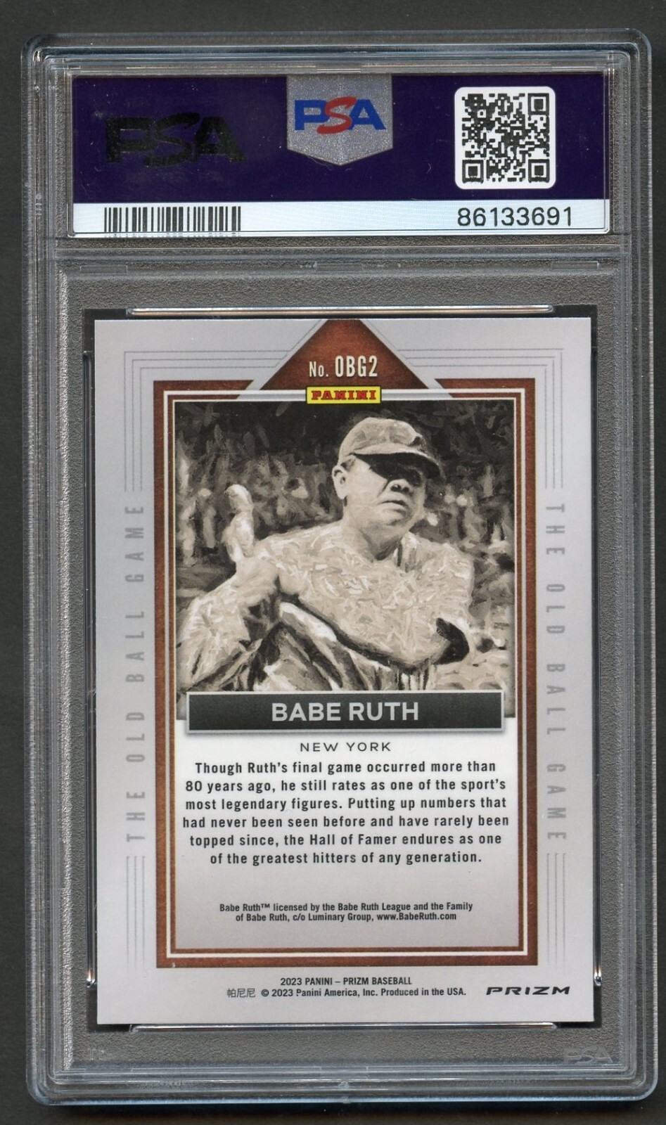 2023 Panini Prizm - The Old Ball Game Silver Prizm #OBG2 Babe Ruth for sale online | eBay