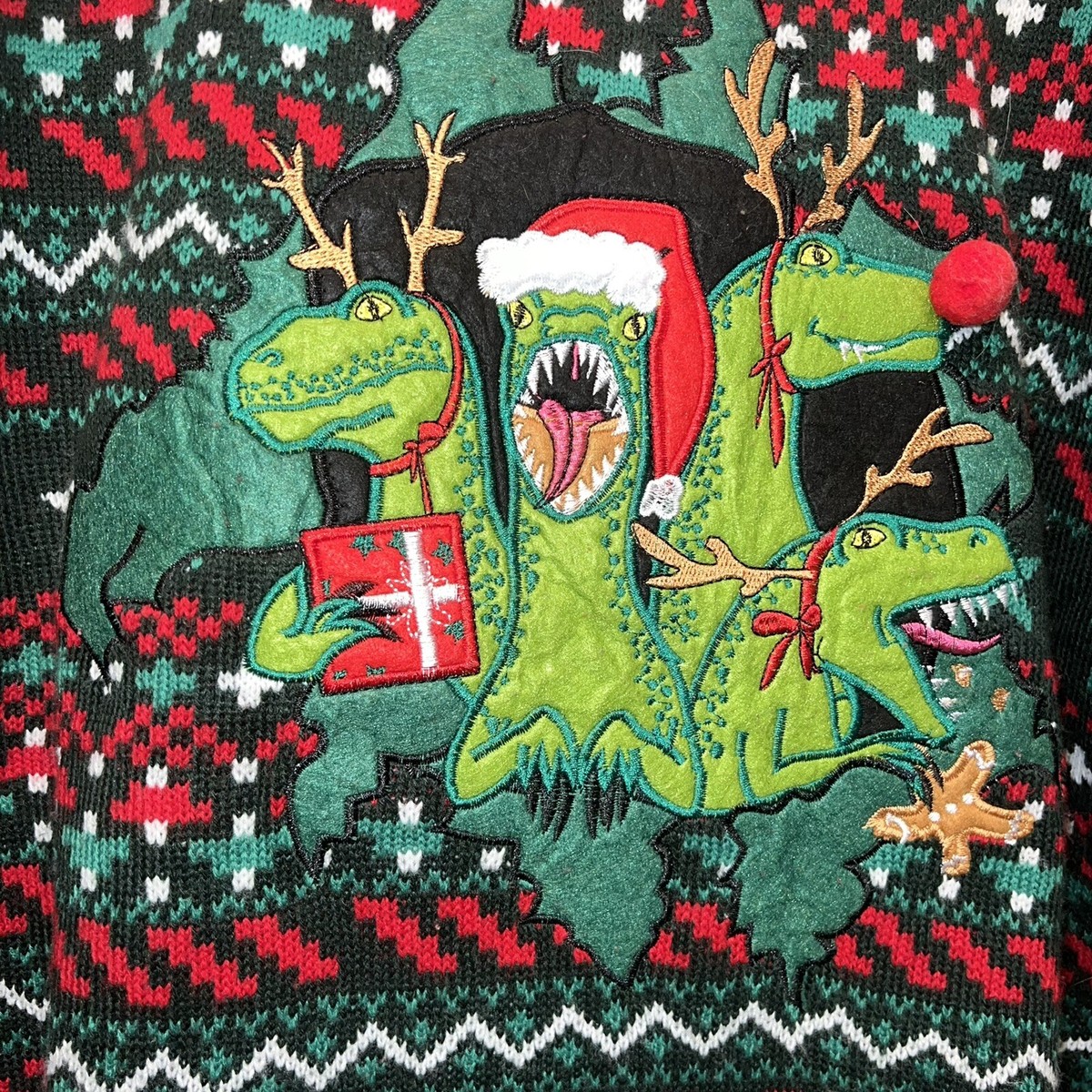 Dinosaur Holiday Sweater