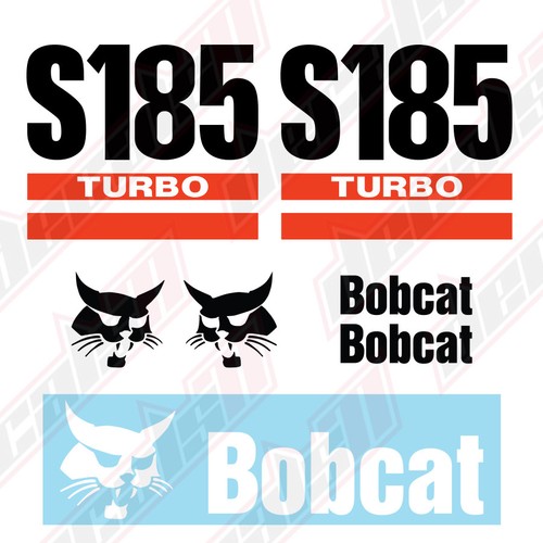 Bobcat S185 Turbo S 185 Skid Steer Set Vinyl Decal Sticker ...
