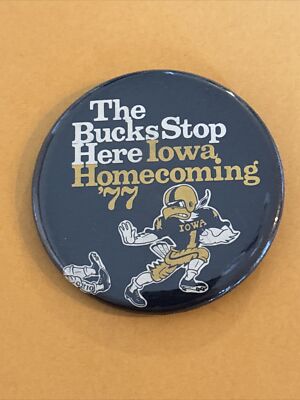 Iowa Hawkeye 1977 Homecoming Button | eBay