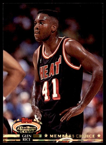 1992-93 Stadium Club Glen Rice Miami Heat #203 | eBay