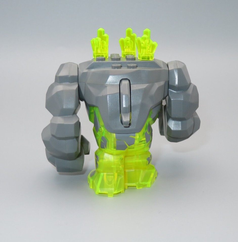 Lego large Rock Monster Geolix Trans neon green crystals Power Miners ...
