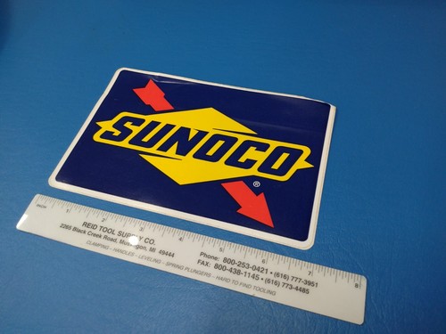 SUNOCO Large Glossy Logo Sticker Decal 7"x4.5" 2012 Full Color | eBay