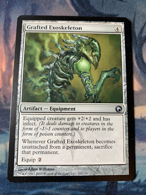 Magic The Gathering Grafted Exoskeleton Scars of Mirrodin Artifact MTG ...