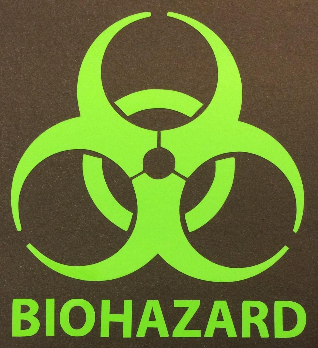 Green Biohazard Symbol Caution, Biohazard Sign | Zing Green Products