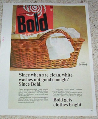 1967 vintage print ad - Bold Laundry Soap detergent Procter & Gamble ...