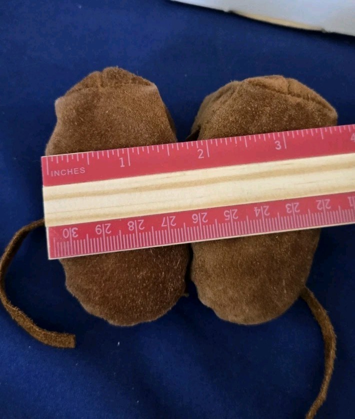 Vintage Handmade Suede Baby Moccasins w/ Beads & Box – The Moccasin ...