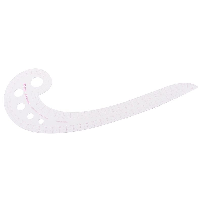 Sewing Ruler Comma Shaped French Plastic Tailor Drawing Craft Tool DIY ...