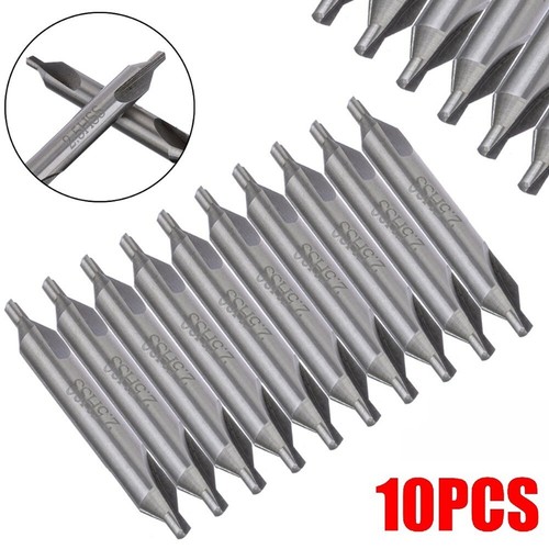 10pcs 60° HSS Center Spotting Drill Bits Combined Countersink Angle ...