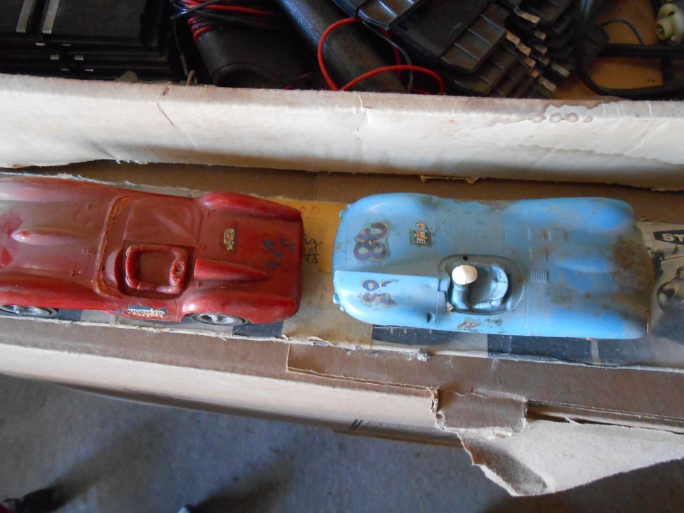 Vintage Strombecker Road Racing Slot Car Set With Extra Parts | eBay