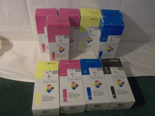10 Hewlett-Packard Color Laser Jet Printer Color Toner~Magenta,Yellow ...