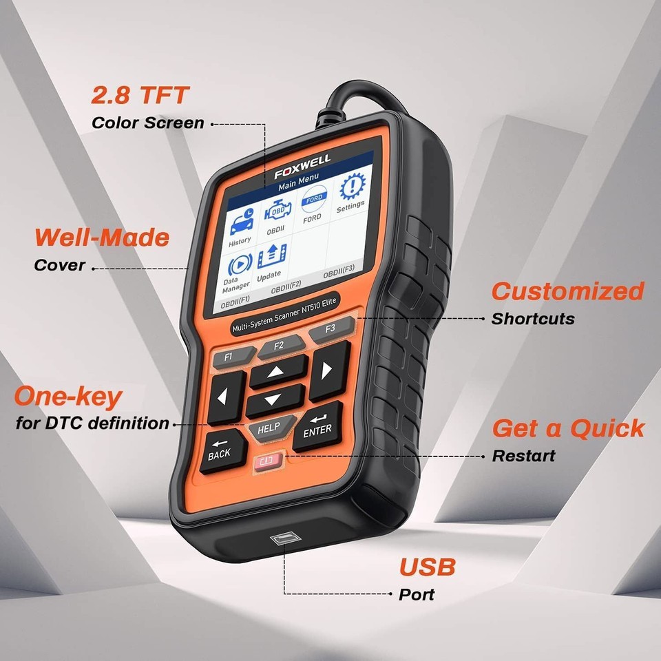 For Ford All System Auto Diagnostic Bi-directional OBD2 Code Reader ABS ...