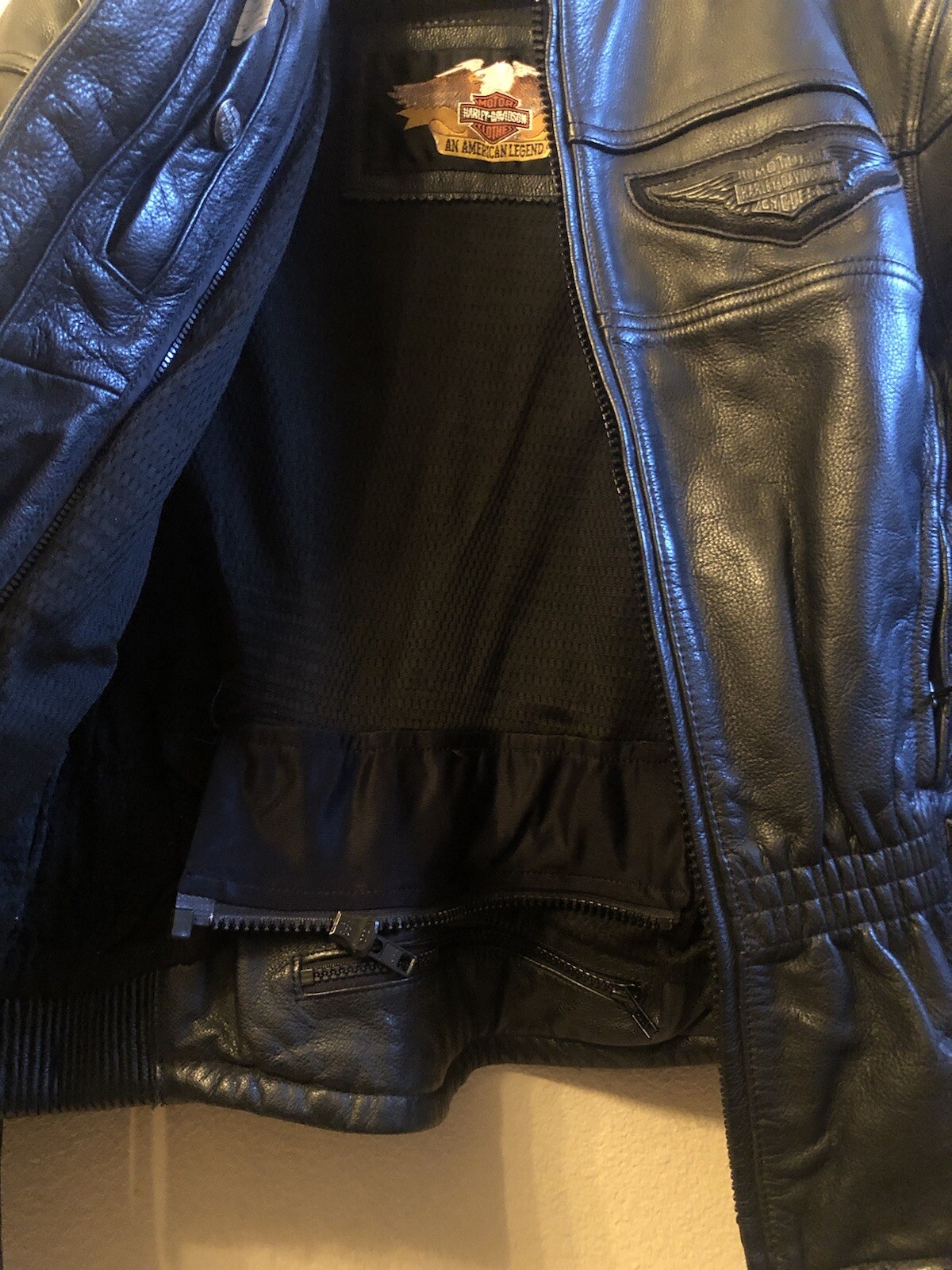 Women Harley-Davidson Heavy Duty Leather Jacket Small - Gem