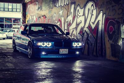 Cars bmw e38 Desk Mat Stitched | eBay