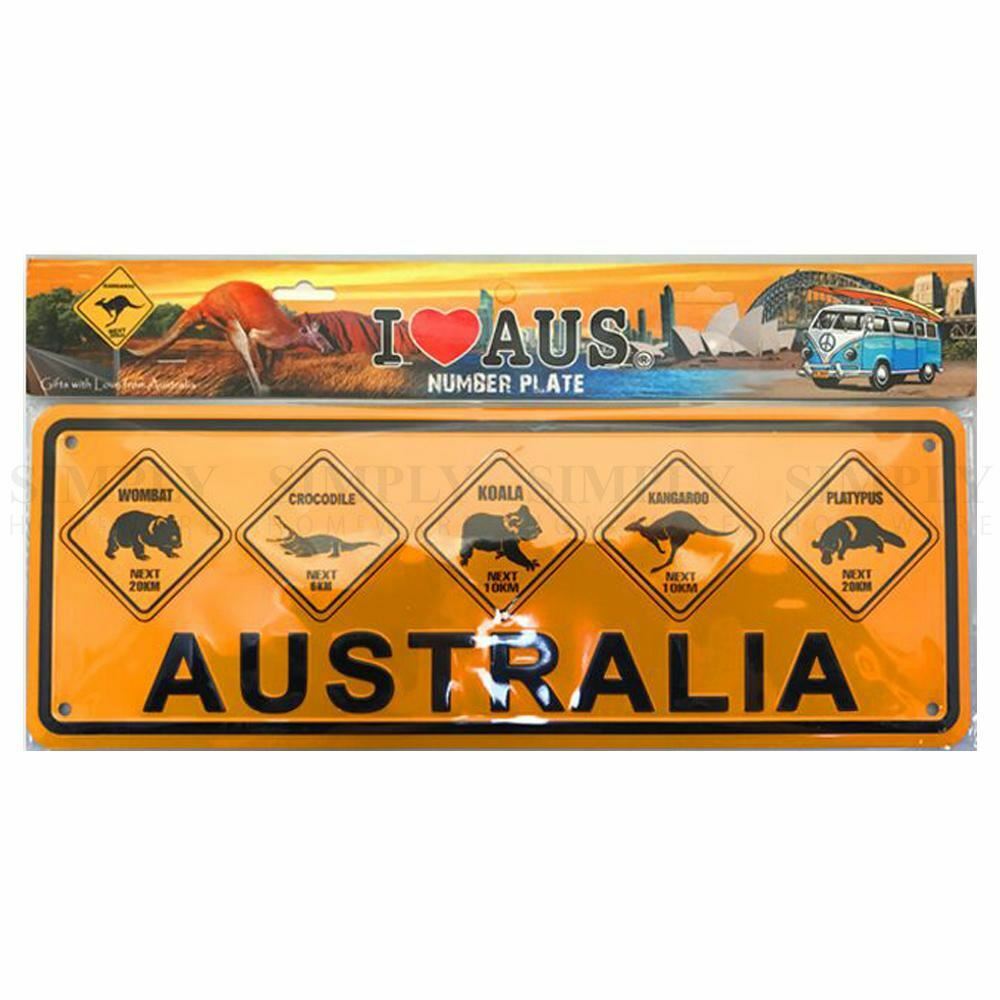 Souvenir Australian Souvenirs Car Number Plate Novelty Metal Bulk ...