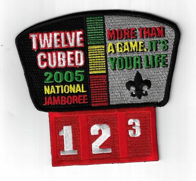 2005 National Jamboree 12 Cubed 4.5x4.5 Jacket Patch BLK Bdr. [MX-3090 ...
