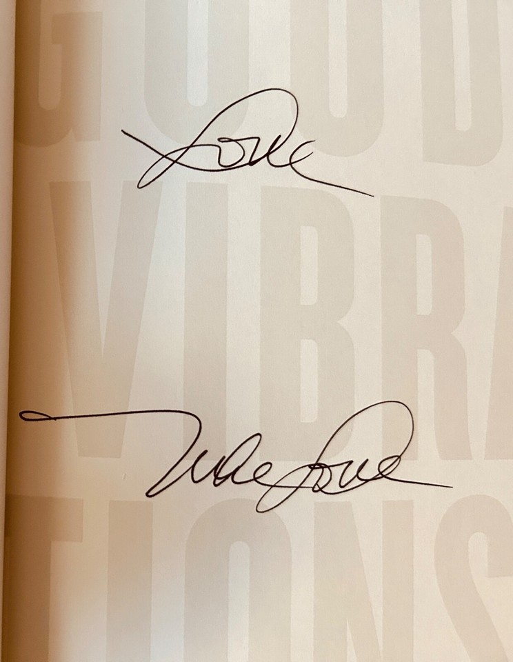 Mike Love autographed signed auto Good Vibrations My Life as a Beach ...