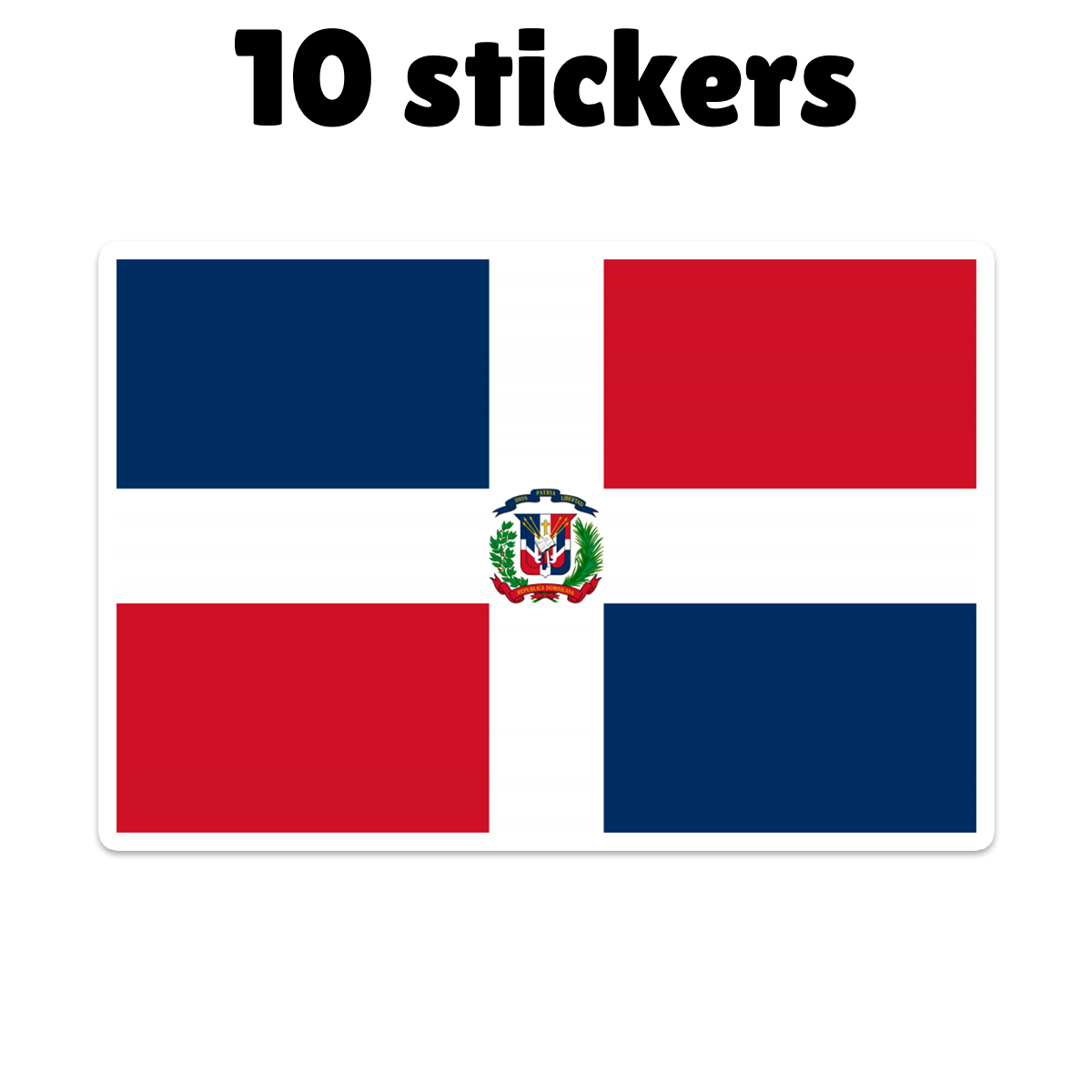 Dominican Republic Flag Sticker Decal Vinyl Fade & Waterproof | eBay ...