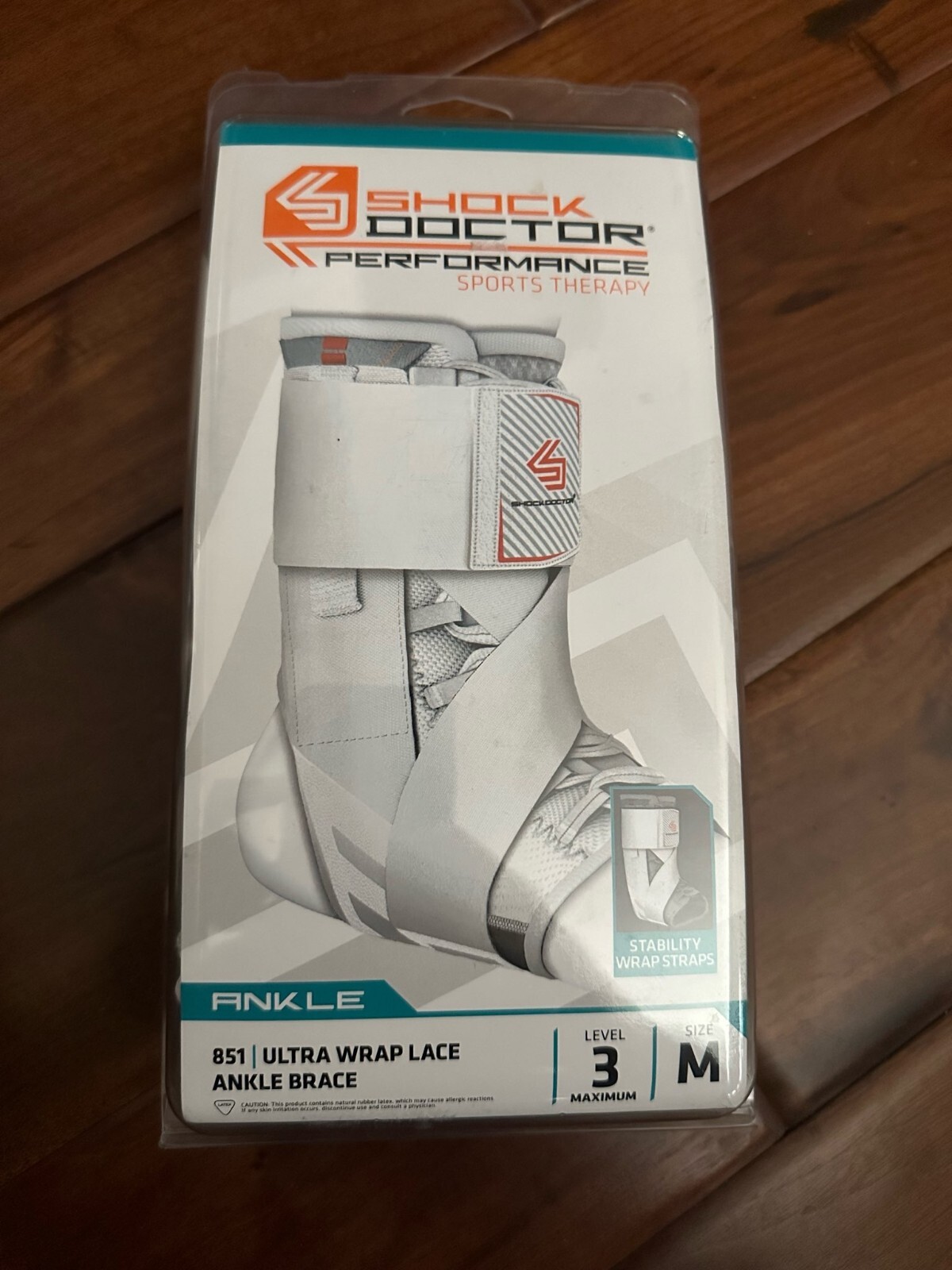 Shock Doctor Wrap Lace Ankle Brace 851 Level 3 Size Medium White | NEW ...