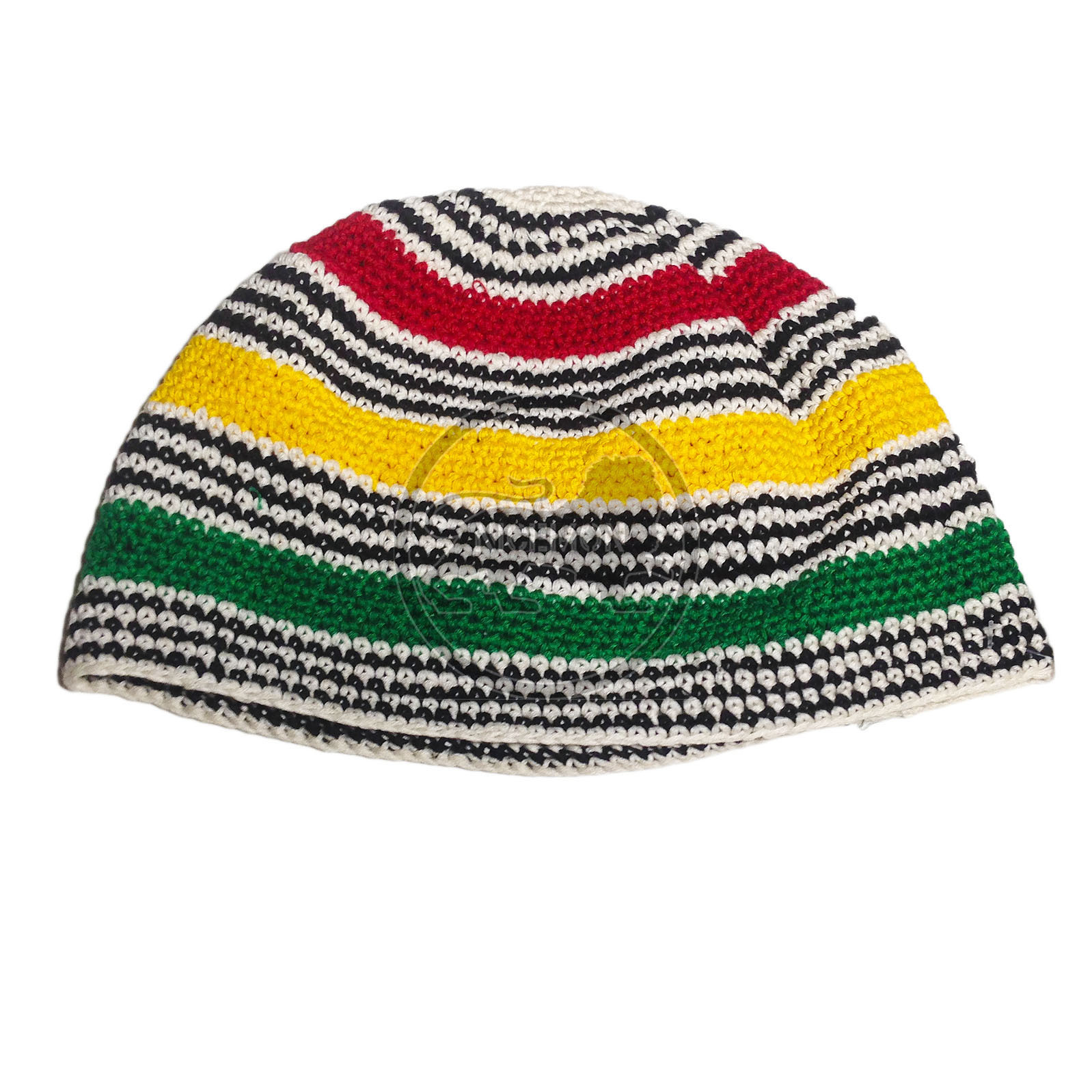 Skullcap Skull Cap Kufi Rasta Surfer Reggae Jamaica Handmade 100% ...