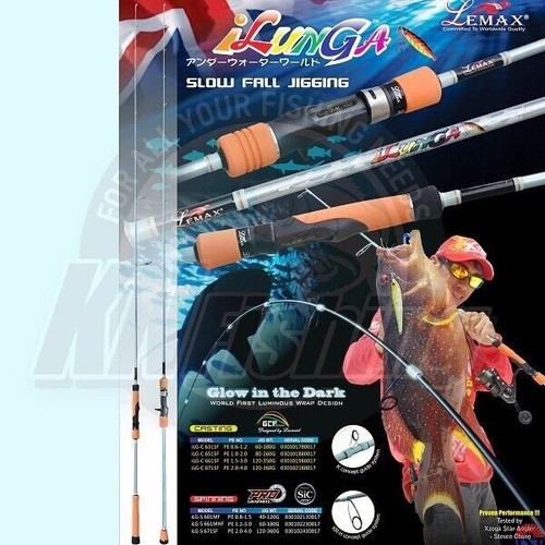 XZOGA LEMAX ILUNGA Slow Pitch Jig Boat Canne à pêche Bobine fixe 120 150... | eBay