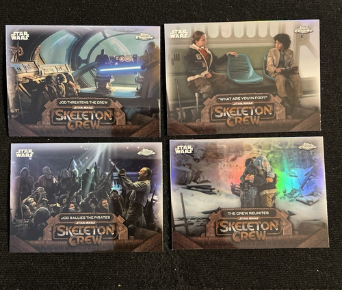 2025 Topps Chrome Star Wars Insert Lot Of 4 Refractor Skeleton Crew ...