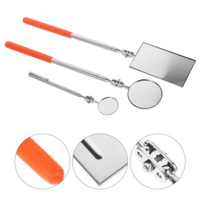 3Pcs Flexible Inspection Mirror Inspection Telescopic Mirror Handheld ...