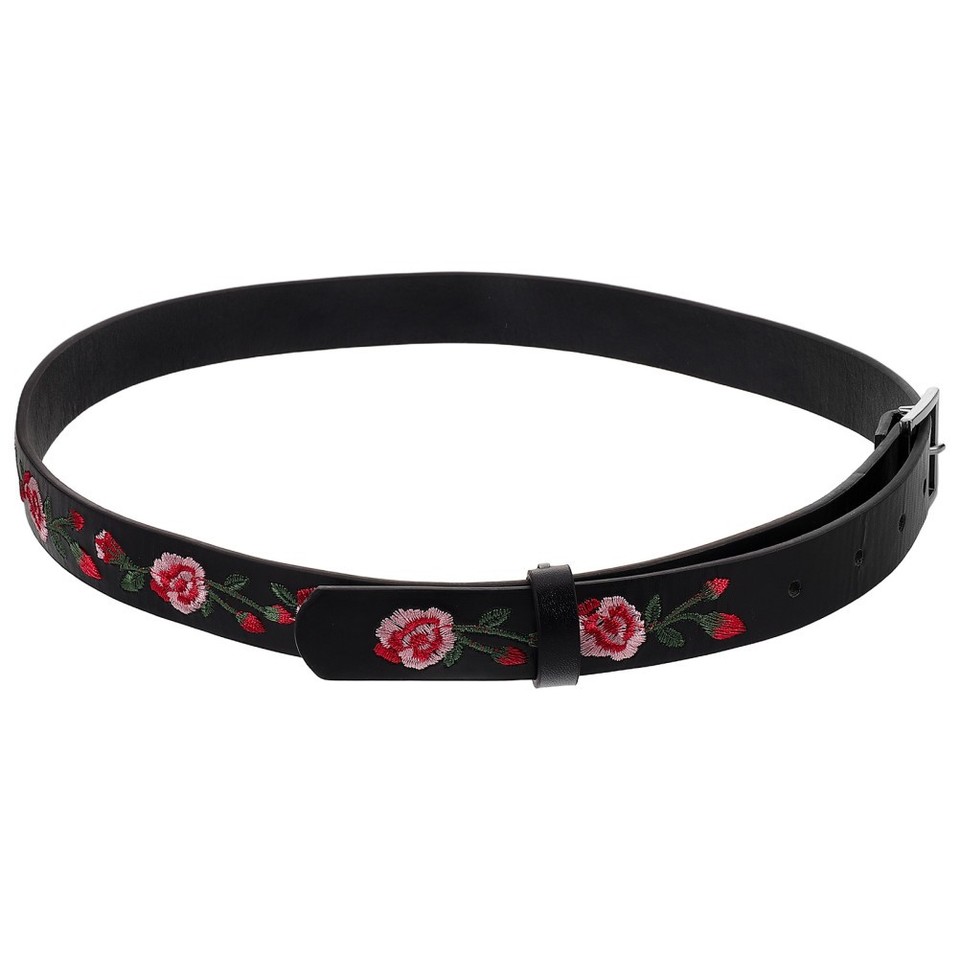Statement Waist Belt Rose Flower Embroidered Belts for Women Floral ...