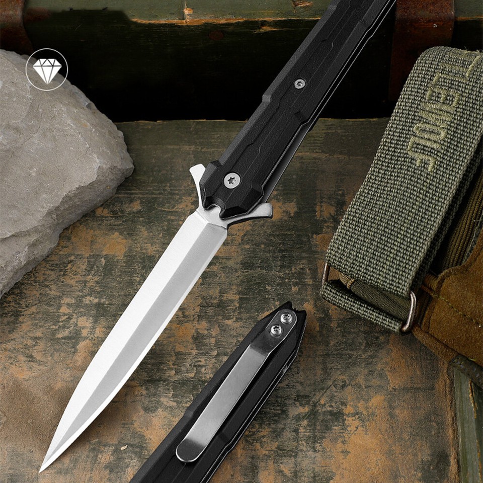 Open Spring Assisted Tactical Knife High Hardness Blade EDC Folding ...