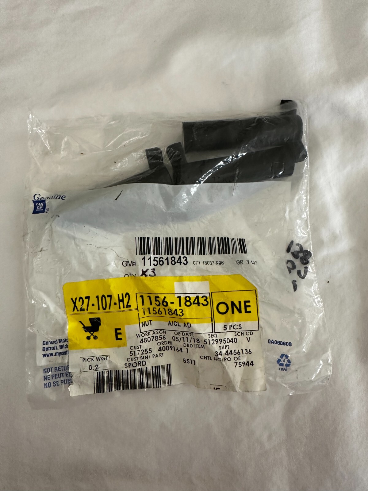 Genuine GM OEM Air Cleaner Adapter Nut 11561843 for sale online | eBay