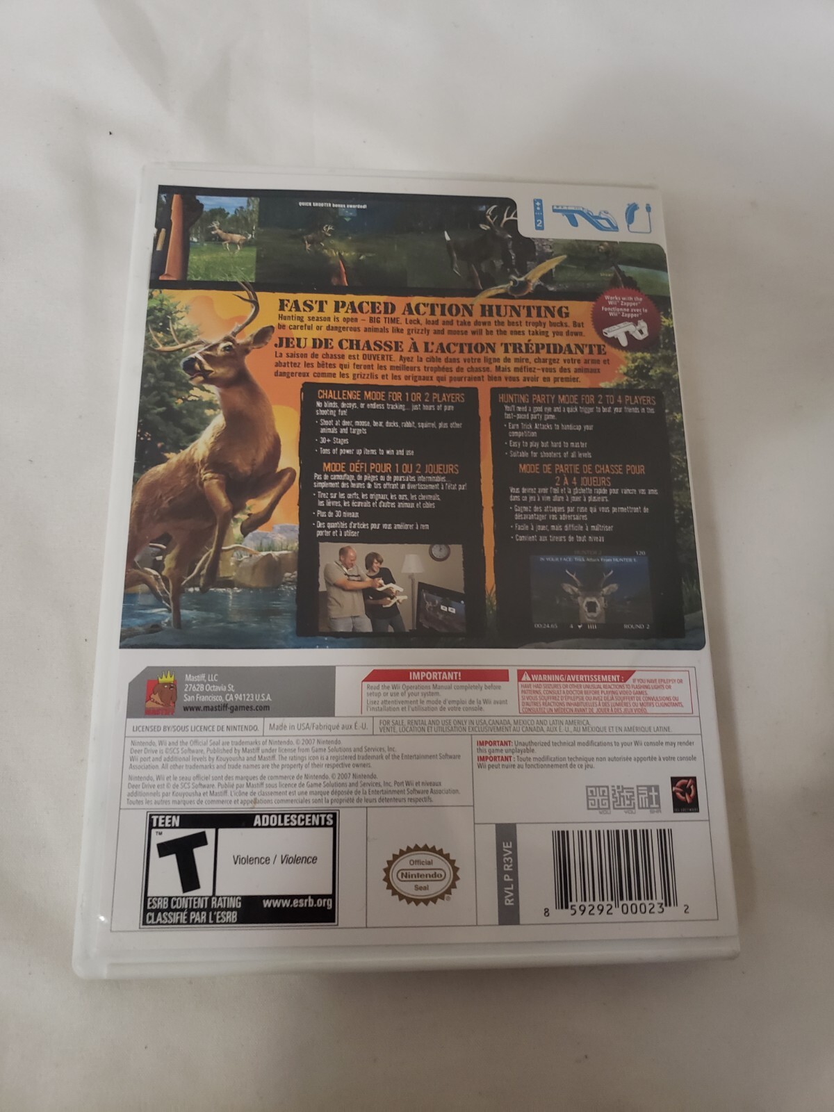 Hunting Wii Game Deer Drive (Nintendo Wii, 2009) 859292000232 | eBay