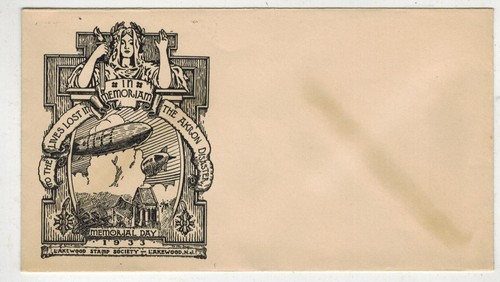 5/30/1933 MEMORIAL DAY USS AKRON AIRSHIP ZEPPELIN DISASTER CACHET | eBay
