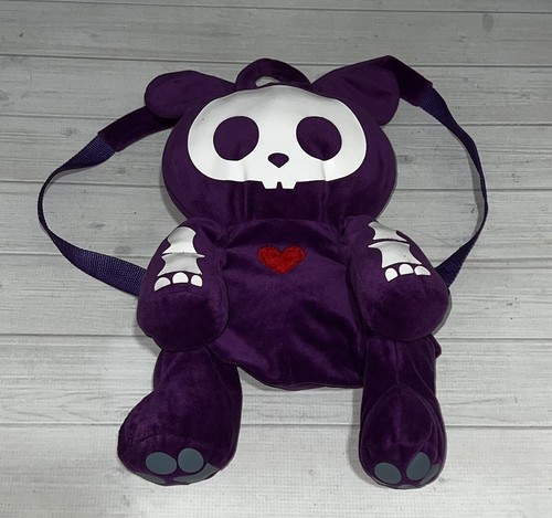 Skelanimals Purple Toynami Jack Plush Backpack Rare HTF Hot Topic Y2K ...