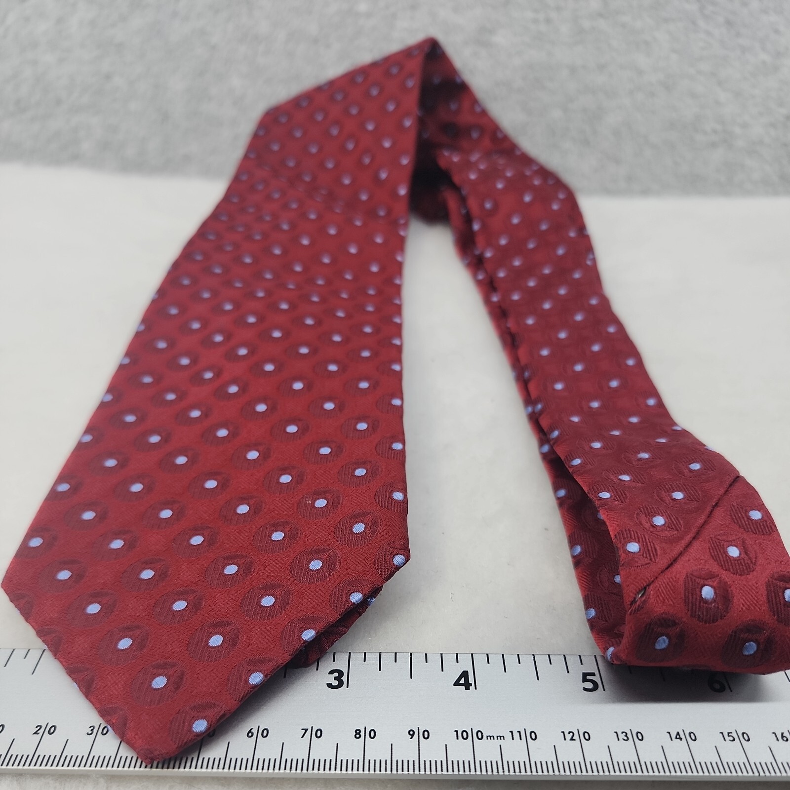 Robert Talbott Best of Class Silk Men's Tie Red Blue Pokadots Pattern EUC USA | eBay