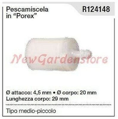 Fuel Oil Filter IN Porex for Chainsaw Type Medium-Small R124148 | eBay ...