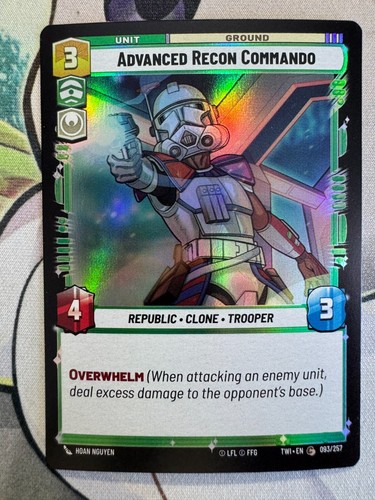 Advanced Recon Commando Foil Star Wars Unlimited TCG SW283 | eBay