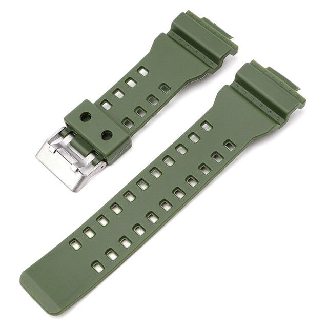 For Casio G-Shock G Shock GA700VB-1A GA-100/110/120 Silicone Watch Band ...
