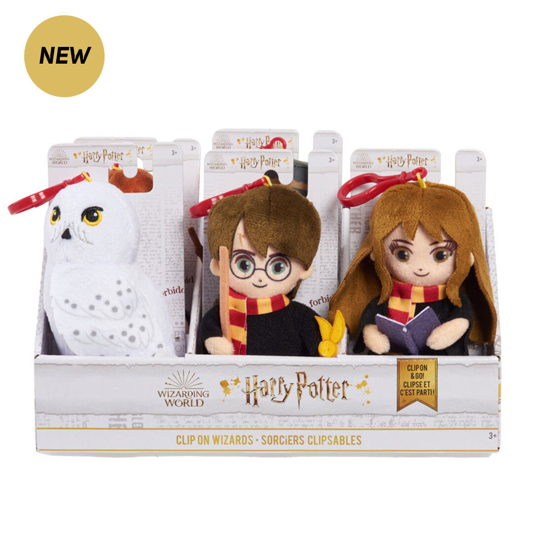 HARRY POTTER CLIP ON WIZARD CHARMS BAG CHARM KEYRING PLUSH TOY 5 INCH ...