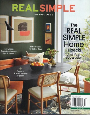 NEW Real Simple Magazine Oct2023 The real Simple Home is Back free ...