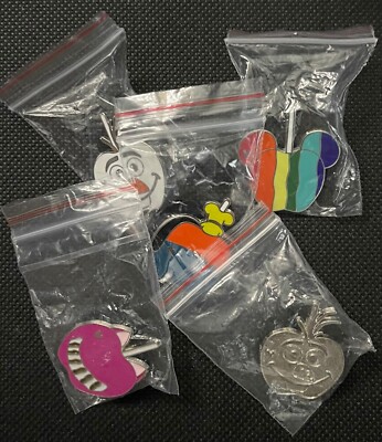 Walt Disney World Cast Lanyard Hidden Mickey Pin Candy Apple Collection ...