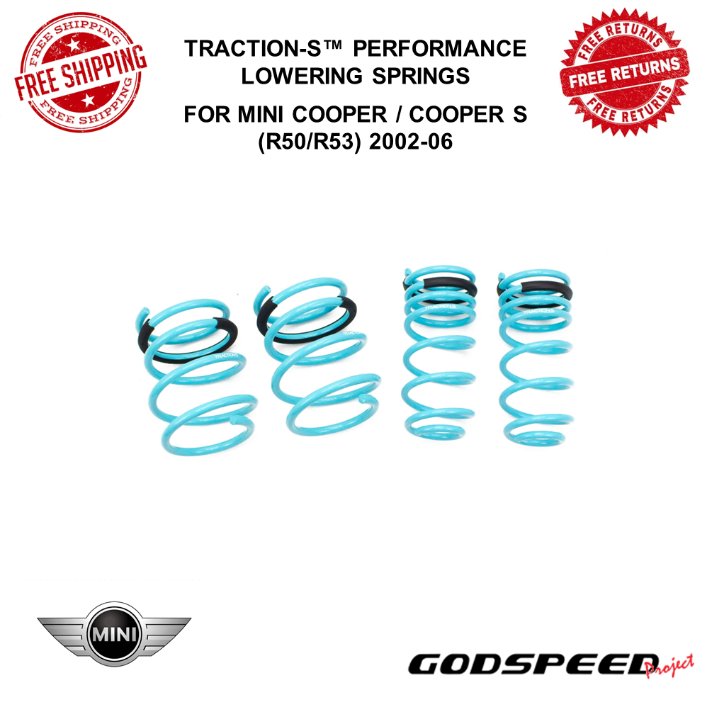 Godspeed Traction-S Performance Lowering Springs For 02-06 Mini Cooper ...