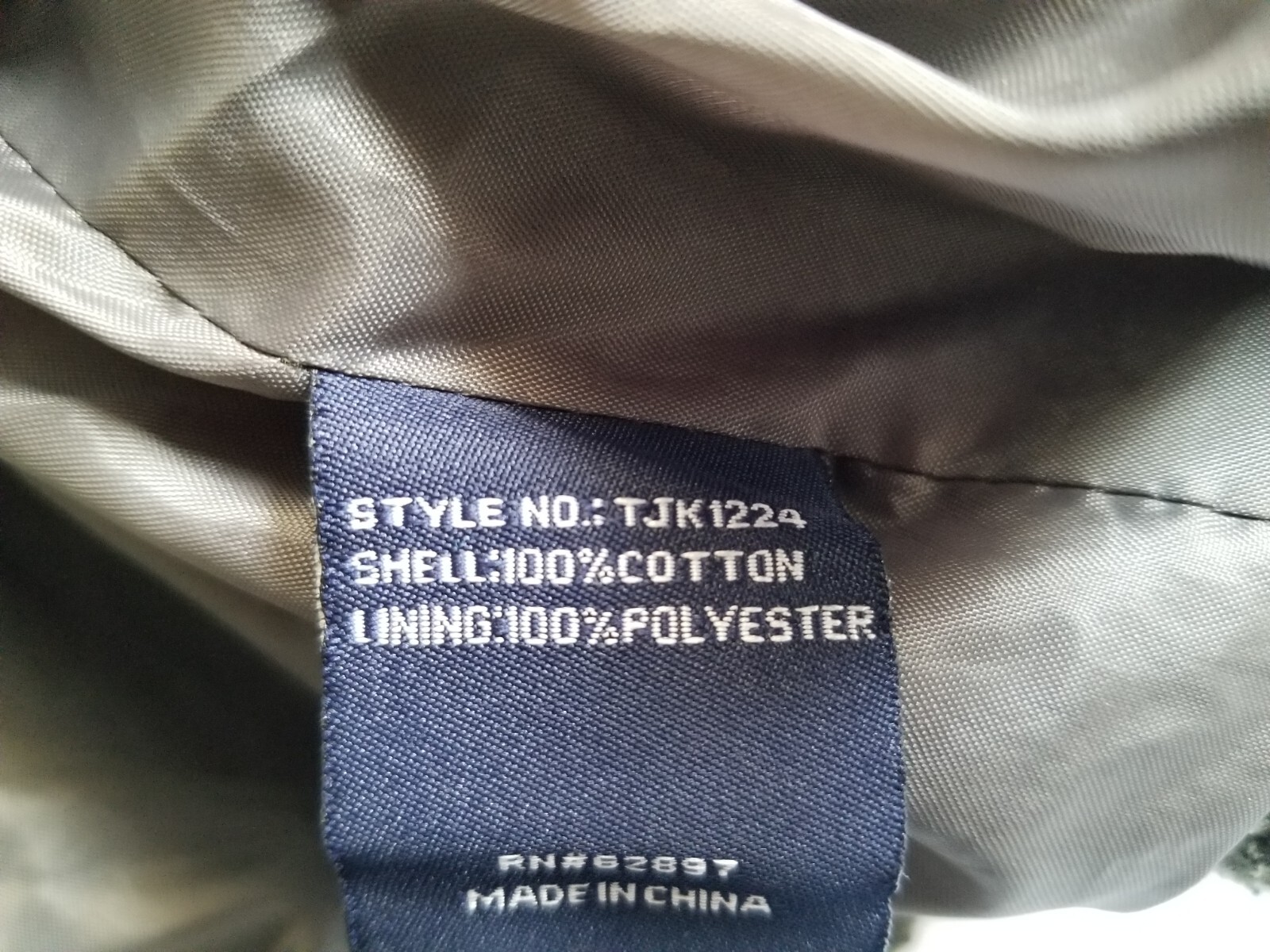 TRIPLE FAT GOOSE TYPE-M87 STOCK #A0001-823-1258 BLACK CAMO JACKET SIZE ...