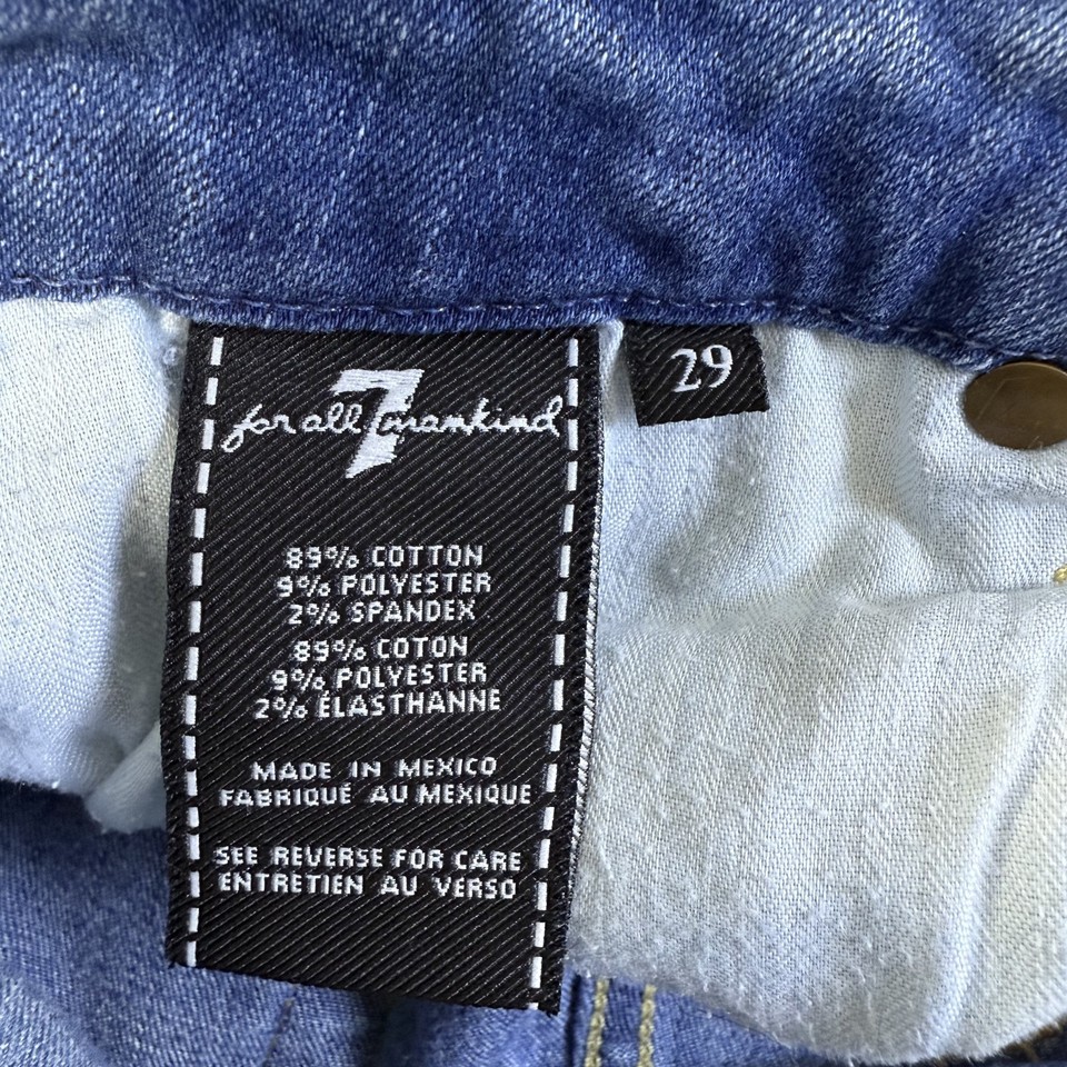 7 For All Mankind Jeans Women's Size 29 Kimmie Crop Mid Rise Stretch ...