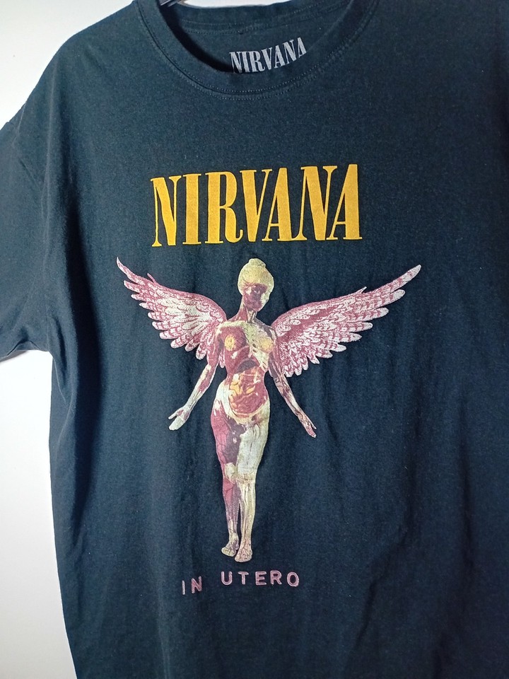 Nirvana "In Utero" Album Angel Oversized Print T-Shirt- M | eBay
