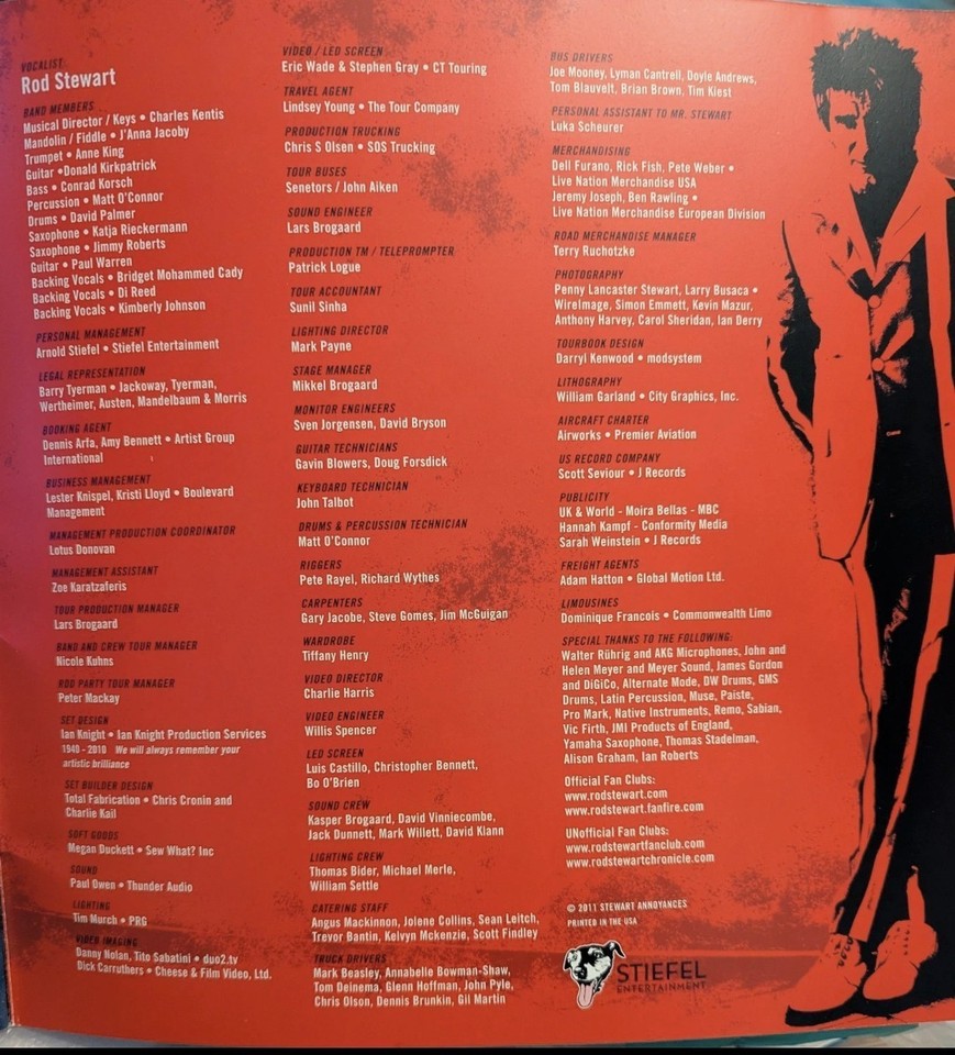 Rod Stewart Concert Book | eBay UK