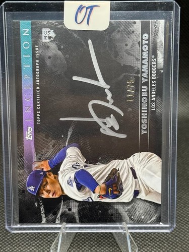 2024 Topps Inception Yoshinobu Yamamoto Silver Signings Auto /75 #SS-YY ...