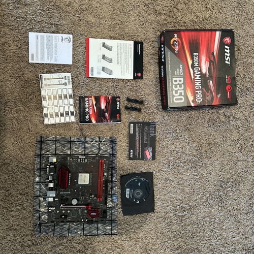 MSI B350M GAMING PRO Motherboard AMD B350 AM4 DDR4 M-ATX VGA USB 3.1 M ...