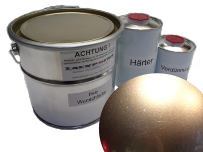5 Liter Set 2K Car Paint Diamond Silver Metallic No Clear Coat Color ...